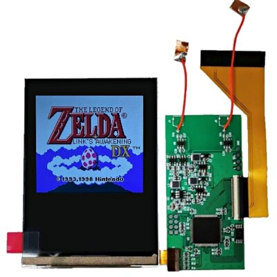 Gameboy Color IPS Backlight Kit NO SOLDER V3 - 8 Color Palettes for ...
