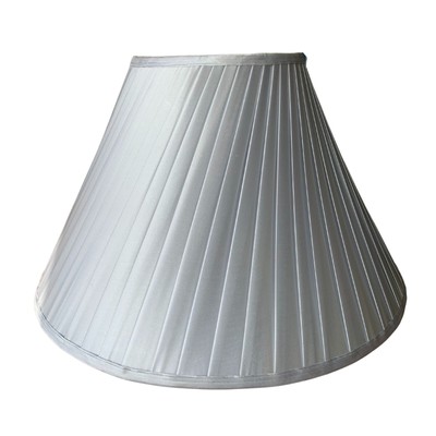 Large Silver Pleated Satin Lamp Shade | eBay Australia