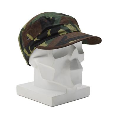 Original Italian Military Combat Cap Woodland Camouflage Ventilation ...