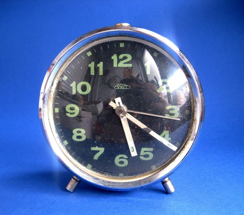 VINTAGE PRIM DESK CLOCK , TIME MADE IN Czech Republic | eBay