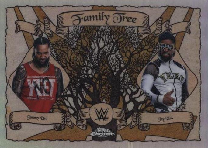 2025 Topps Chrome WWE - Family Tree Jey Uso, Jimmy Uso #FT-US for sale ...
