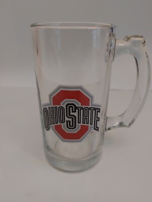 OSU-Ohio State University 12 OZ Logo Beer Mug - Clear | eBay