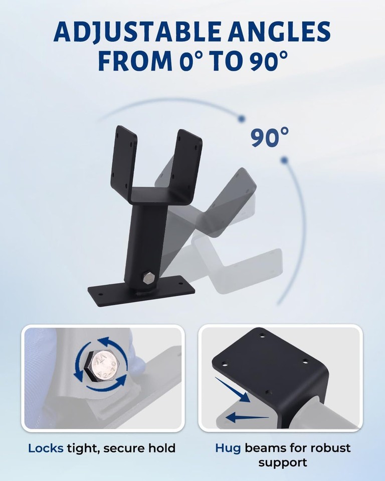 3PACK Roof Riser Brackets Kit,Pergola Roof Riser Beam Bracket ...