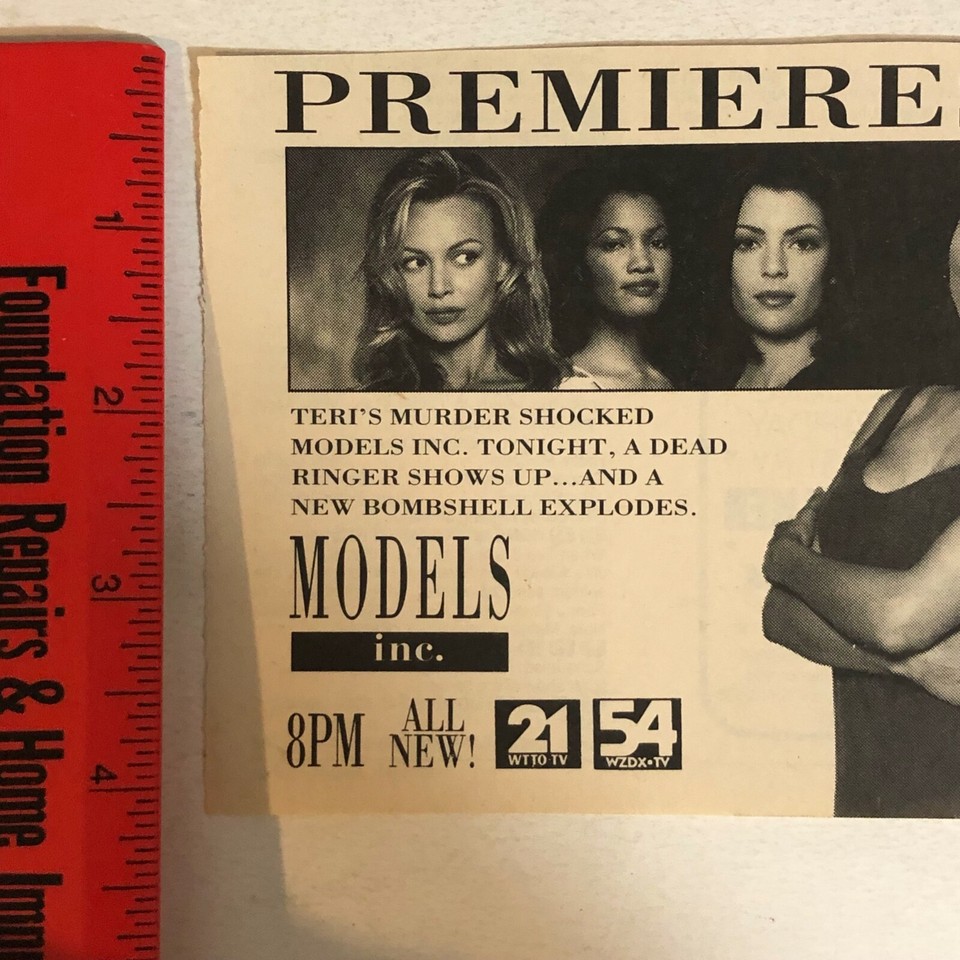 Models Inc TV guide Print Ad Linda Gray Cassidy Rae Carrie Anne Moss ...