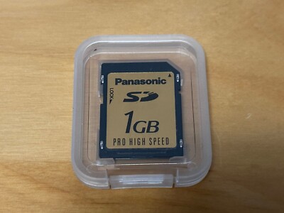 Vintage Panasonic 1GB SD Memory Card Pro High Speed (RP-SDK01G) good w ...