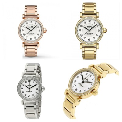 NWT Coach Stainless Steel Women's Watch Madison Ladies Silver/Gold/Rose ...