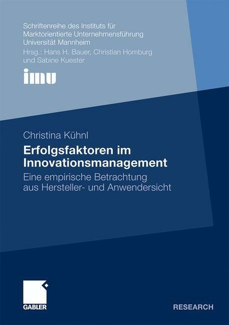 Erfolgsfaktoren im Innovationsmanagement von Christina Kühnl (2010, Taschenbuch) online kaufen ...