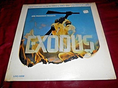 *RARE* EXODUS ORIGINAL 1960'S SOUNDTRACK RECORD ALBUM LOC-1058 MONAURAL ...