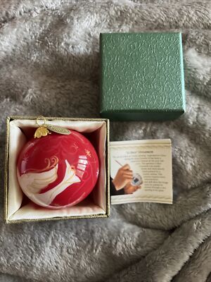 Li Bien Pier 1 Red Glass 2015 Peace Dove Ornament New in Box | eBay