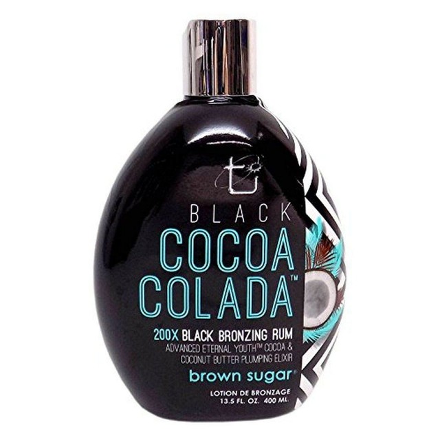 2 X Black Cocoa Colada 200x Bronzer Brown Sugar TANNING Lotion 13.5 Oz ...