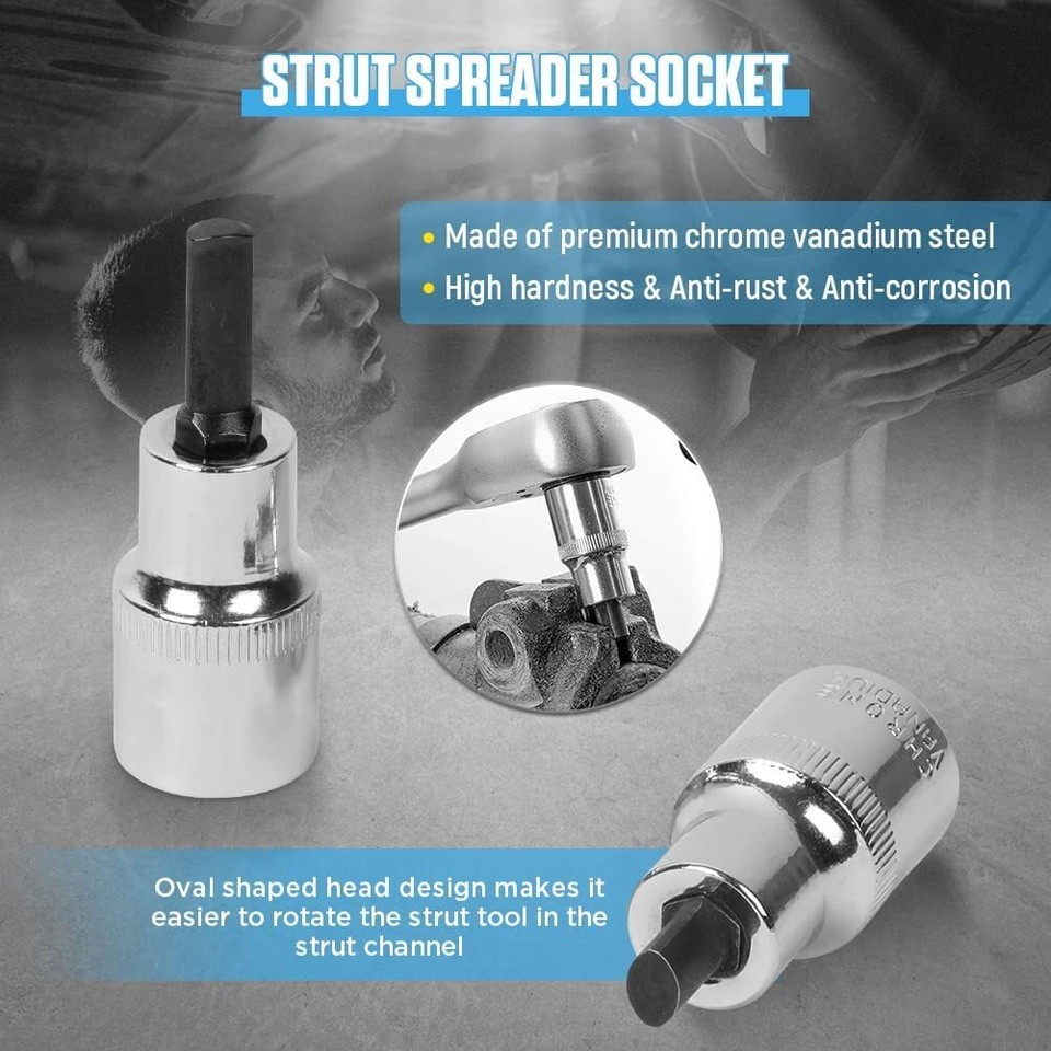 Shock Absorber Removal Tool Suspension Strut Spreader & Strut Nut ...