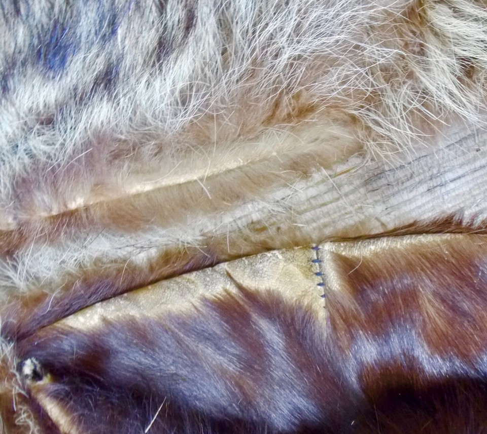 Antique 1930s ALASKAN GRIZZLY BEAR SKIN GLOVES - Fur Lined, STRONG ...