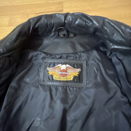Harley Davidson Genuine MotorClothes Leather Jacket Mens XL - Black ...