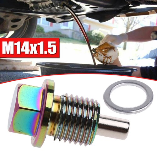M14x1.5 Car Engine Magnetic Oil Drain Plug Screw Nut Bolt Sump Nut ...