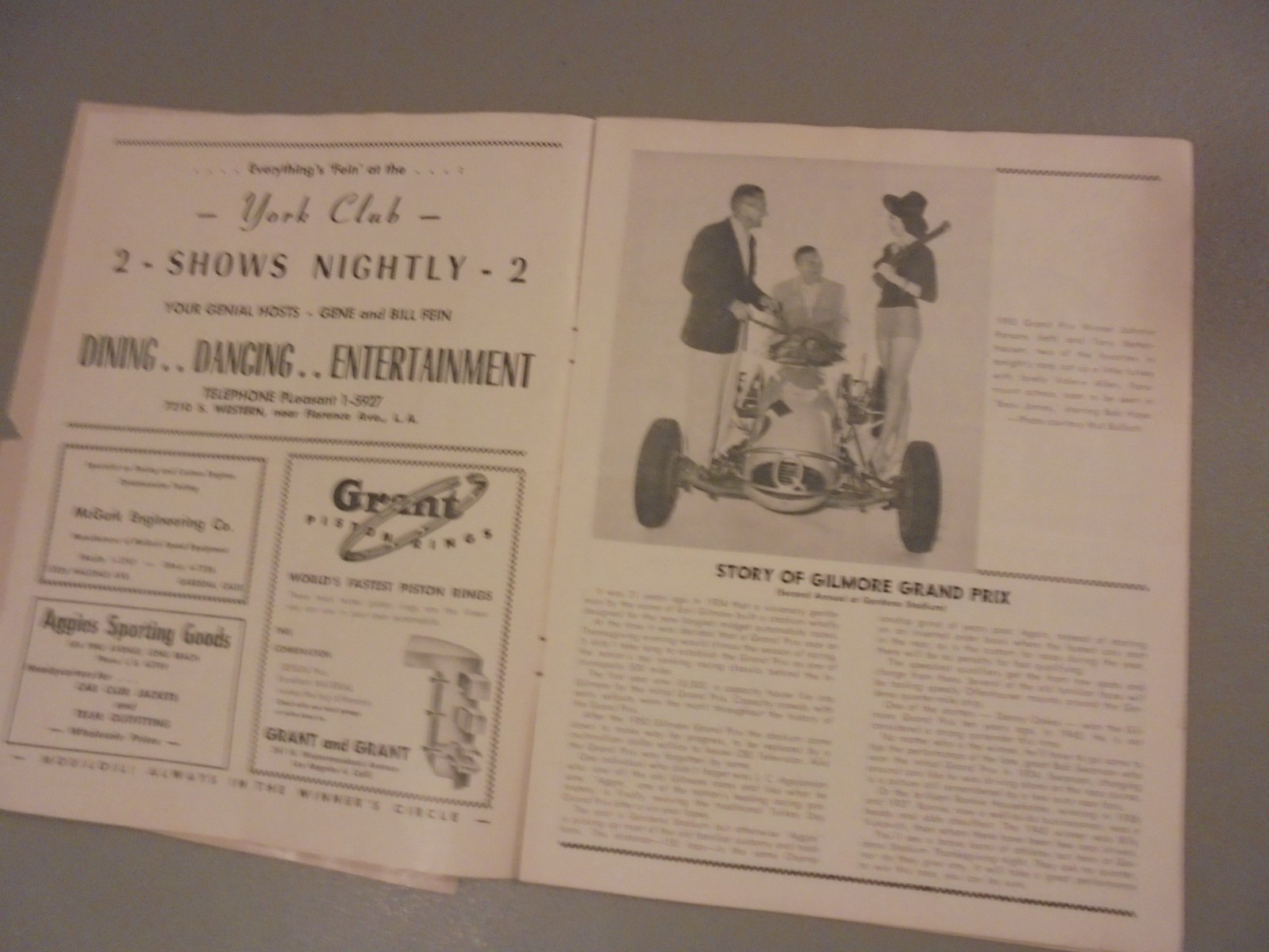 NOVEMBER 22,1956 USAC 150 LAP MIDGET RACE PROGRAM,GARDENA ,STADIUM ...