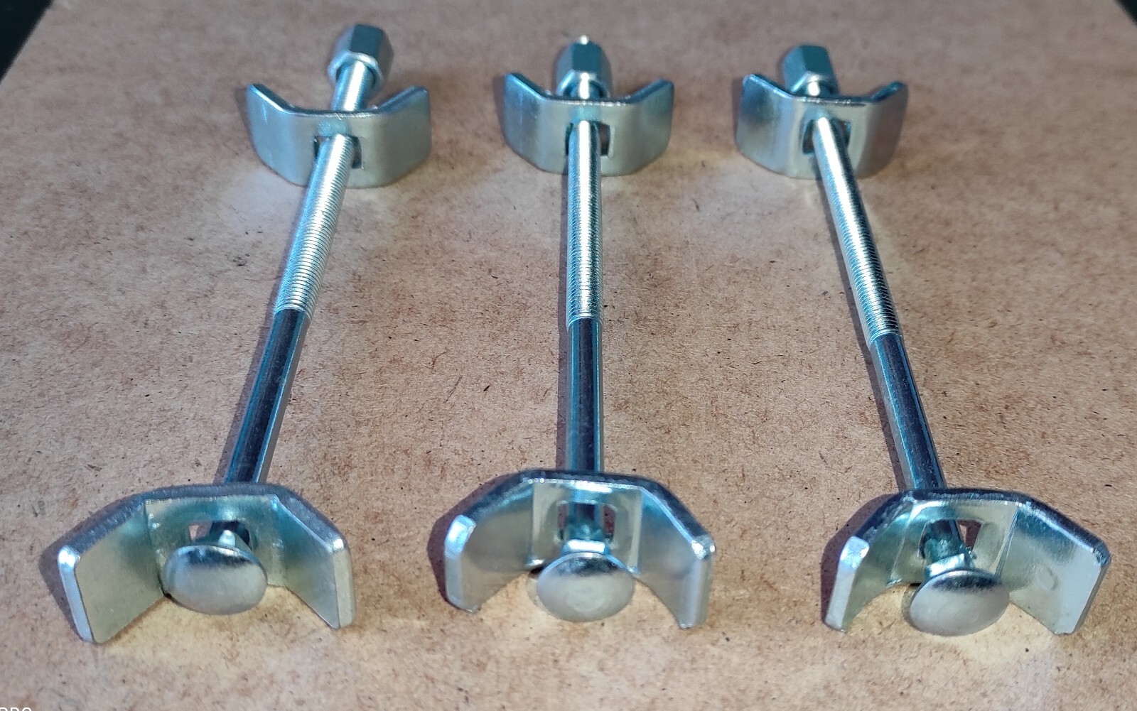 3 X Kitchen Worktop Connecting Bolts Joining Joint Clamps Butterfly ...
