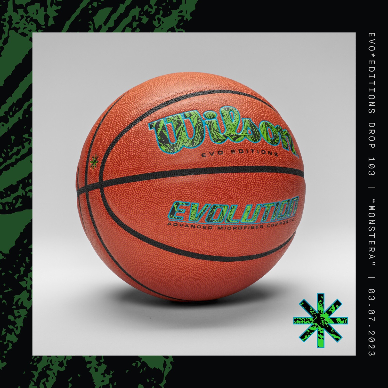 Wilson Evolution Basketball 29.5 EVO EDITIONS MONSTERA Special ...
