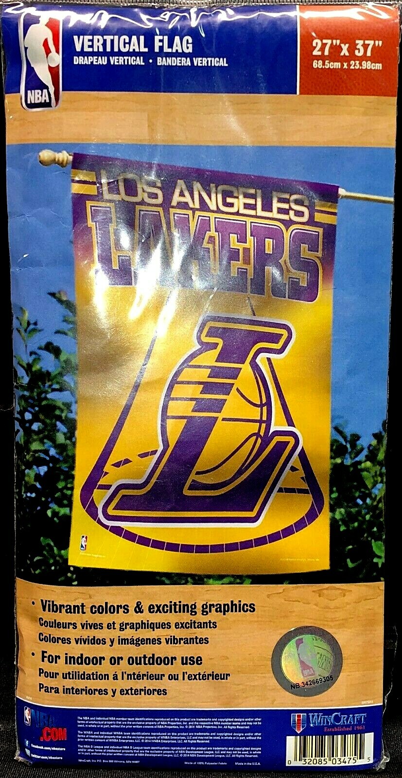 WinCraft Los Angeles Lakers 27x37 Vertical Flag for sale online | eBay