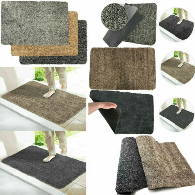Super Absorbent Magic Door Mat Microfibre Clean Step Washable Anti-Slip ...