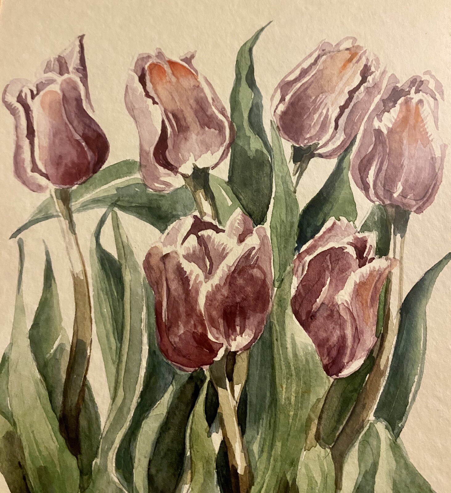 Original Watercolor Painting PNW Artist Sarah Clementson Yaeger 20”x10 ...