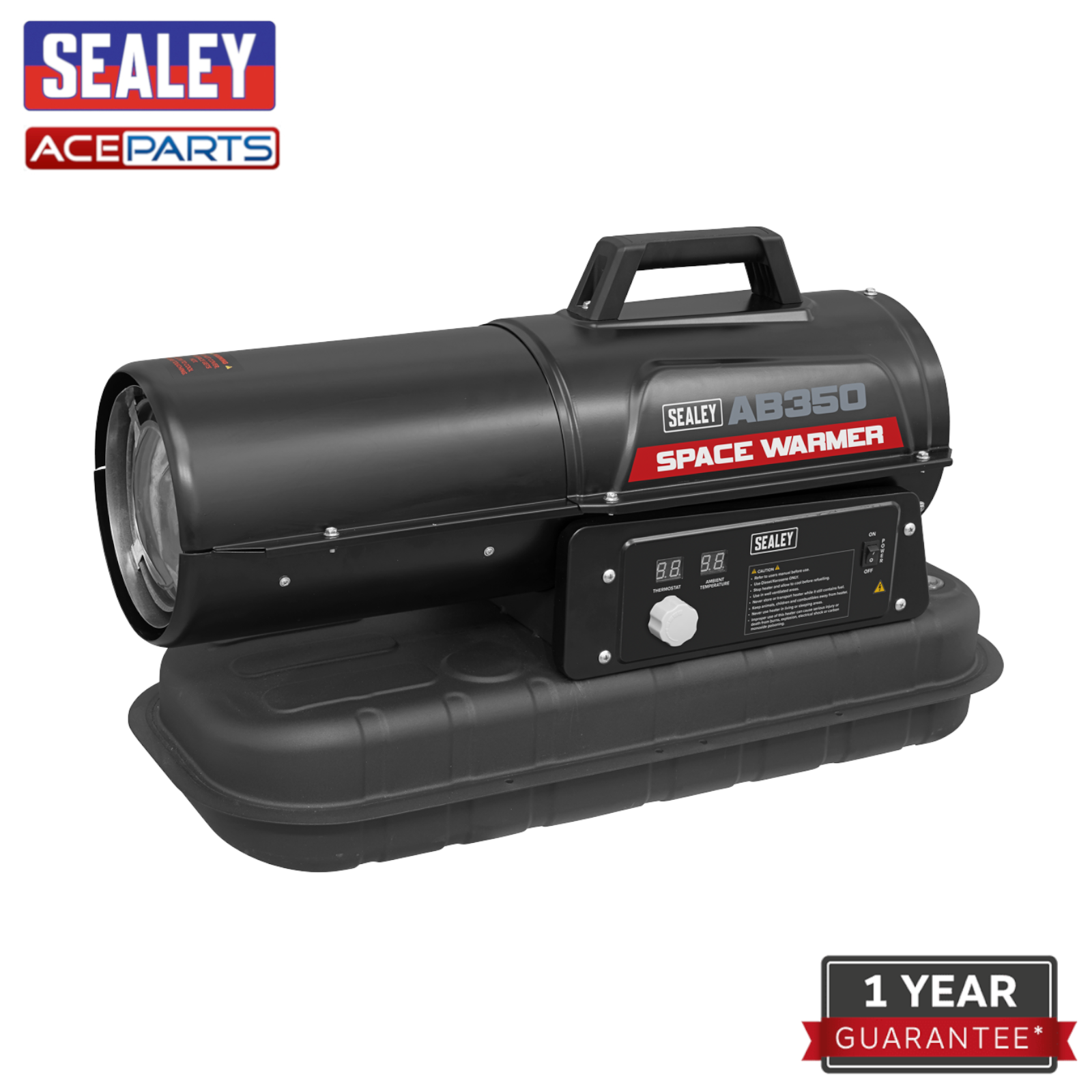 Sealey AB350 Space Warmer 186W Kerosene Diesel Heater - Black for sale ...