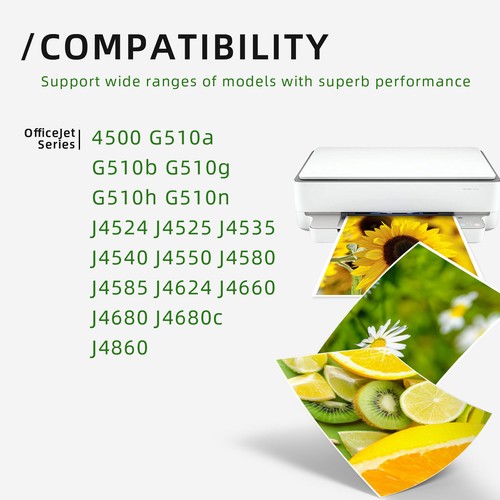 901XL Ink Cartridges For HP Officejet 4500 J4500 J4540 J4550 J4580 ...