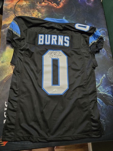 NFL BRIAN BURNS Signed / Autographed Carolina Panthers Black Jersey JSA ...