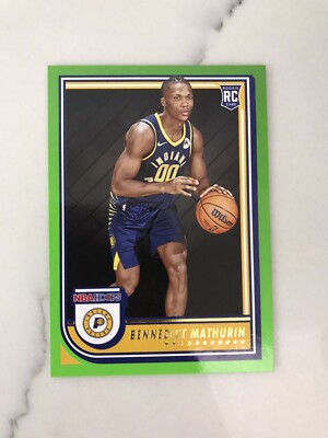 Benedict Mathurin Rookie Green Parallel 2022-23 Panini NBA Hoops ...