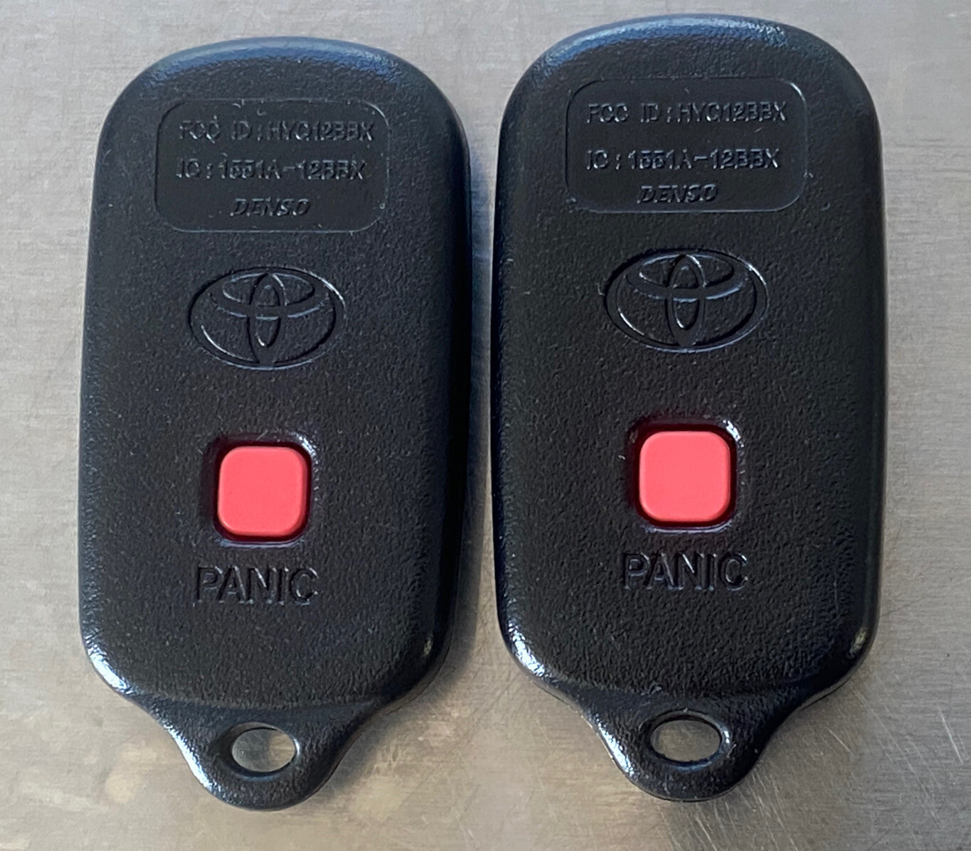 LOT OF 2 2007 2008 TOYOTA FJ CRUISER 3 BUTTON REMOTES KEYLESS HYQ12BBX ...