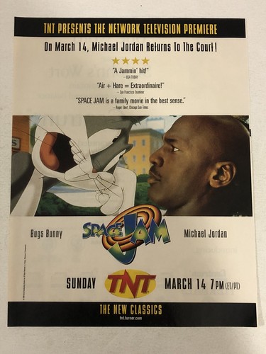 Space Jam Print Ad Vintage Michael Jordan | eBay