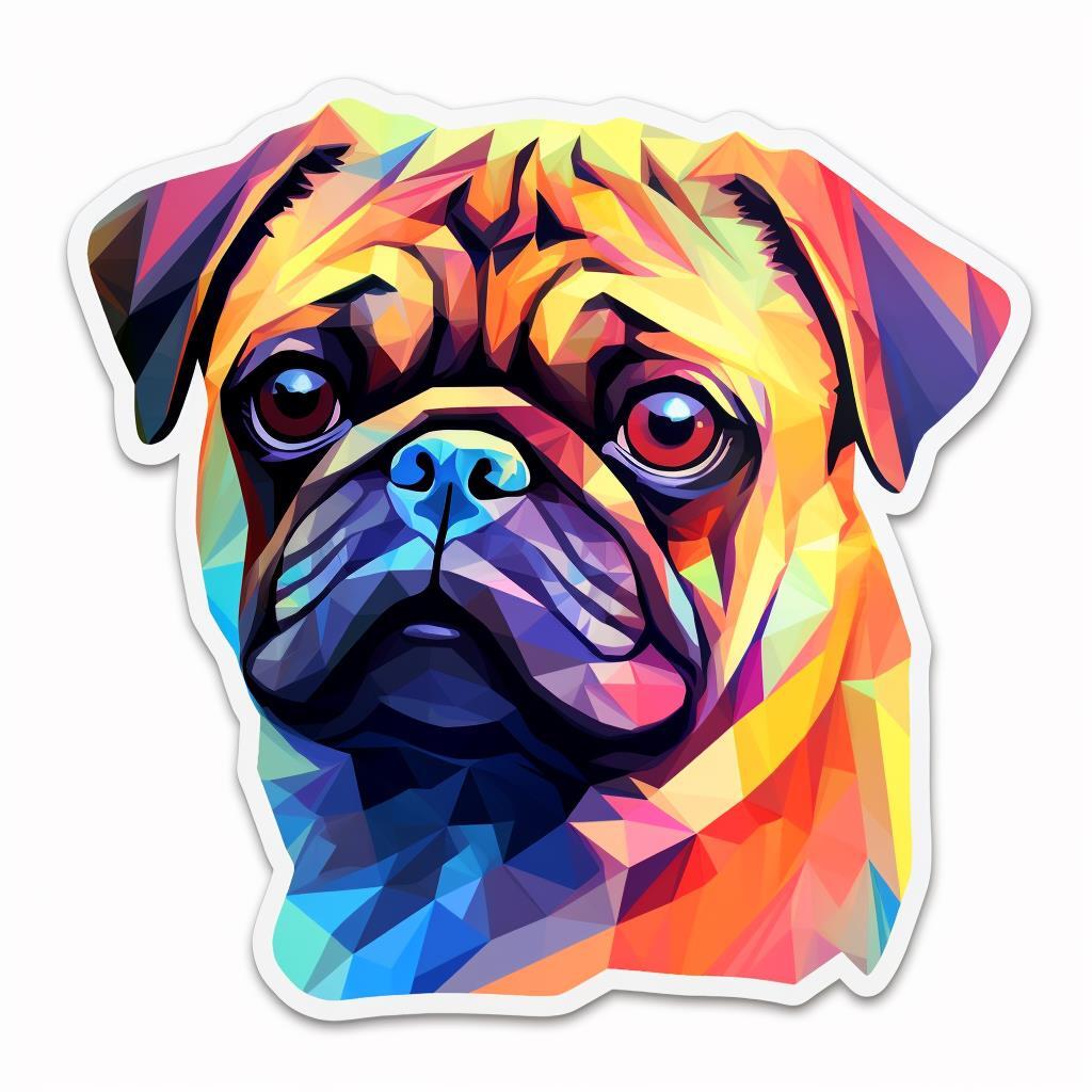 Pug Dog Vinyl Decal Sticker for Car, Laptop, Tumbler and More. # PR-Pug ...