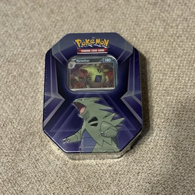 Pokémon TCG Triple Whammy Tin Tyranitar 3 Booster Packs 2024 Sealed New ...