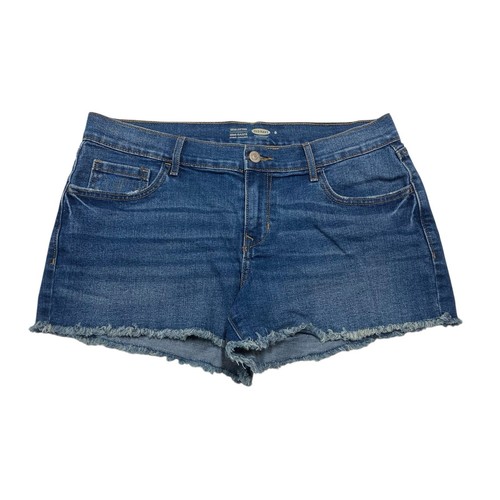 Old Navy | Blue Denim Mid-Rise Semi-Fitted Cutoff Shorts | Women's Size ...