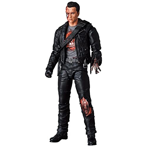 MAFEX No.191 Terminator 2 Judgment Day T-800 T2 BATTLE DAMAGE Ver ...