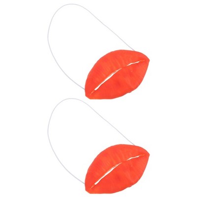 2 Pcs Party Decoration Funny Cartoon Lips Red Fake Human Cosplay ...