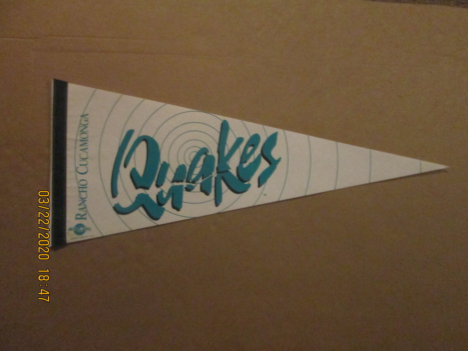 California League Rancho Cucamonga Quakes Vintage 1993 Logo Baseball ...