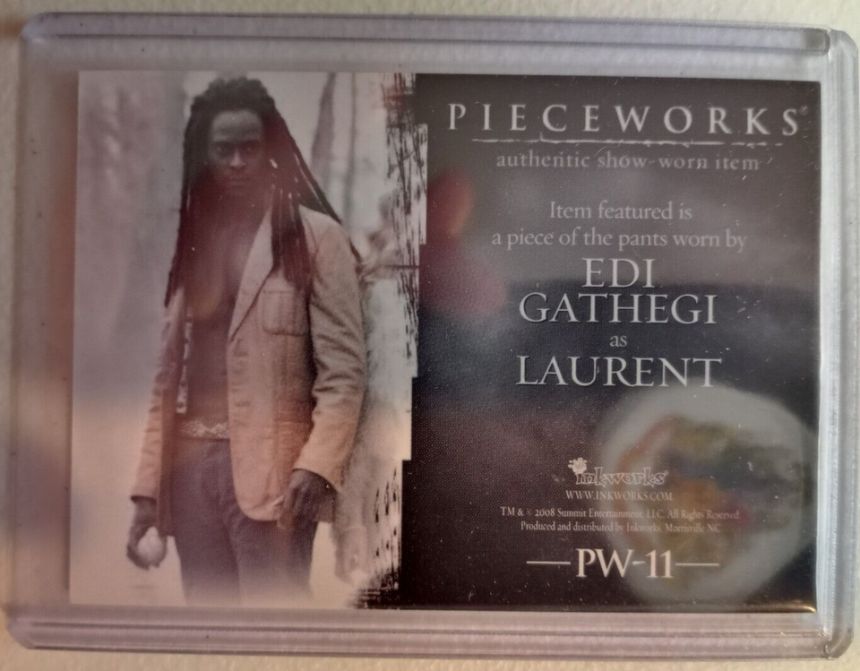 Twilight Inkworks Pieceworks Edi Gathegi Laurent Costume Relic Card PW ...