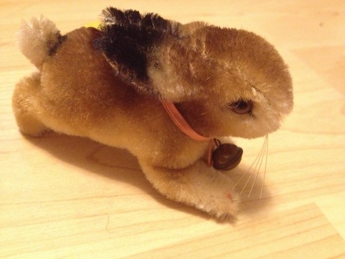 STEIFF Vintage 1950's JUMPING MOHAIR BUNNY RABBIT ALL TAGS BELL IN EAR ...
