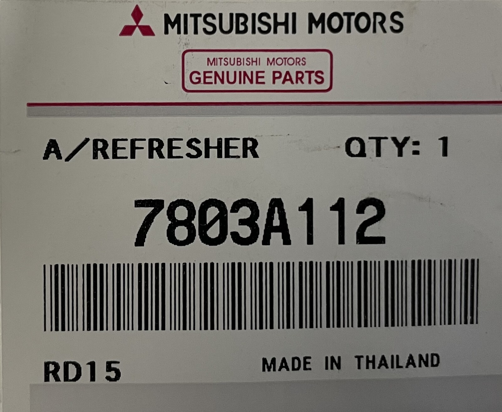 Genuine Mitsubishi Cabin Filter Part No 7803A112 MQ MR Triton QE QF ...