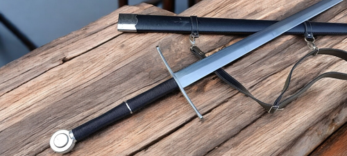 Hand-Forged 47'' Two-Handed Medieval Longsword – European Sword with ...