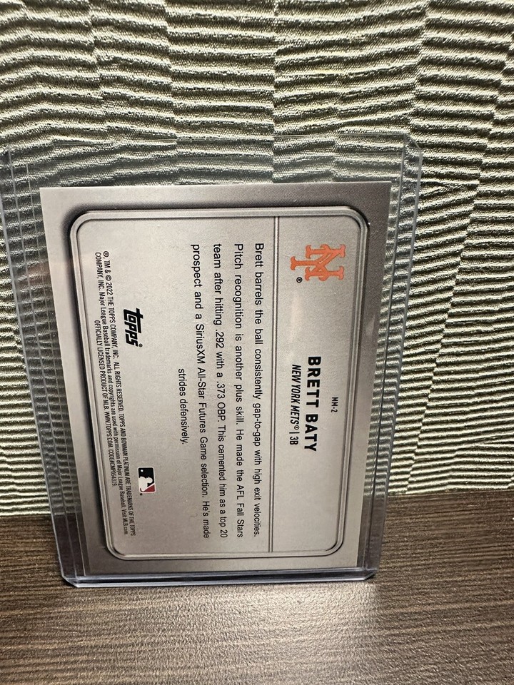 Brett Baty 2022 Bowman Platinum "Minted In Merit" #MM-2 METS | eBay