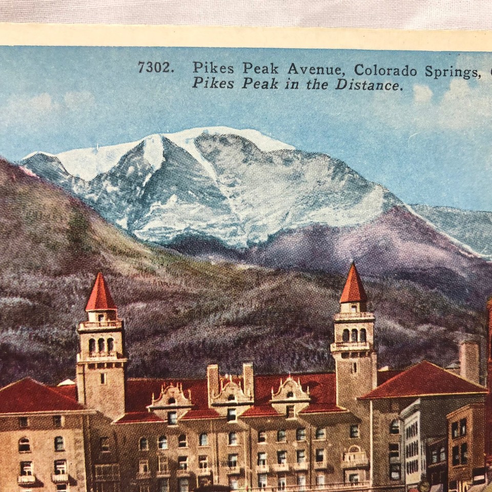 Vintage Colorado Springs Colorado Postcard Pikes Peak | eBay