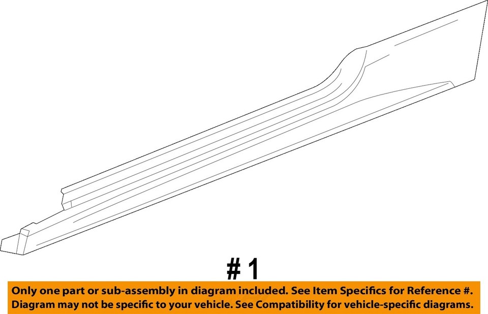 GM OEM 15-19 ATS Pillars, Rocker Floor Exterior Trim-Rocker Molding ...