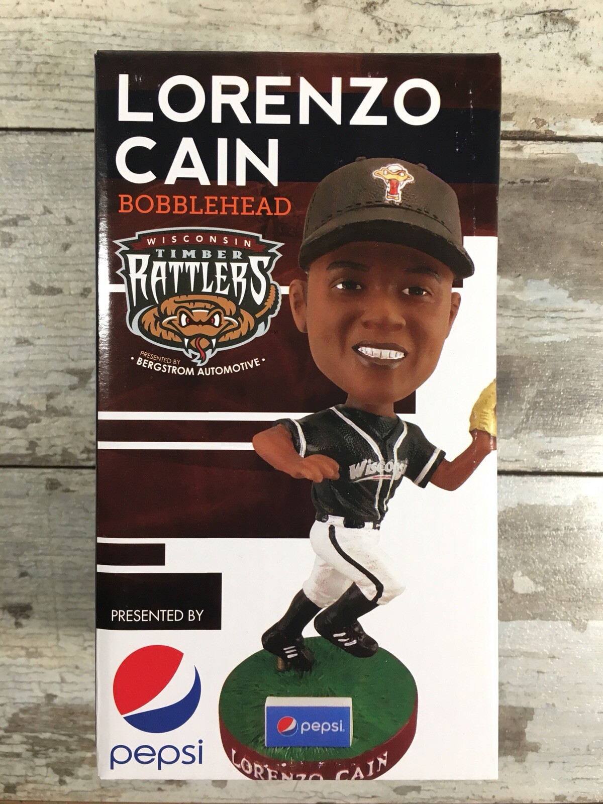 2015 WISCONSIN TIMBER RATTLERS LORENZO CAIN SGA BOBBLEHEAD BREWERS ...