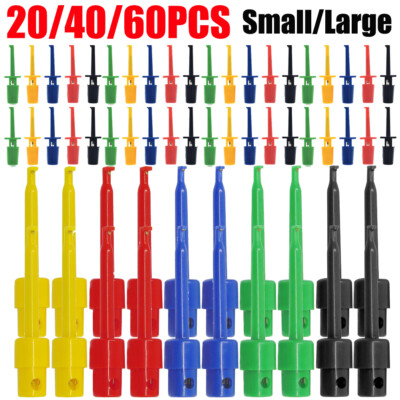 LOT Small/Length Hook Clip Mini Grabber Test Probe Lead Wire Kits For ...