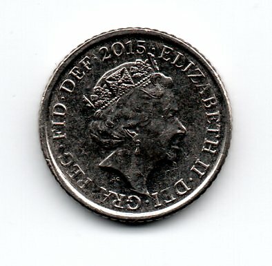 GB 2015 5p Five Pence Queen Elizabeth II Royal Mint GOOD DEFINITION r ...