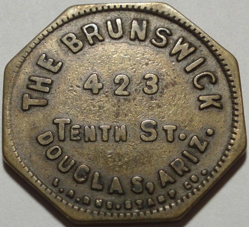 1916-19 DOUGLAS MEXICAN BORDER TOWN Arizona "THE BRUNSWICK" Pool Hall ...