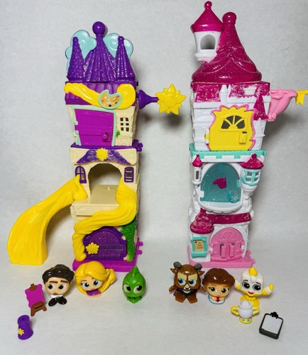 Disney Doorable Rapunzel Belle Tower Figures Playset Sold Out Retired ...