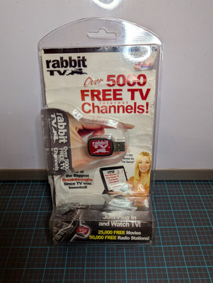 RABBIT TV As Seen on TV Telebrands Over 5000 Internet TV Channels | eBay