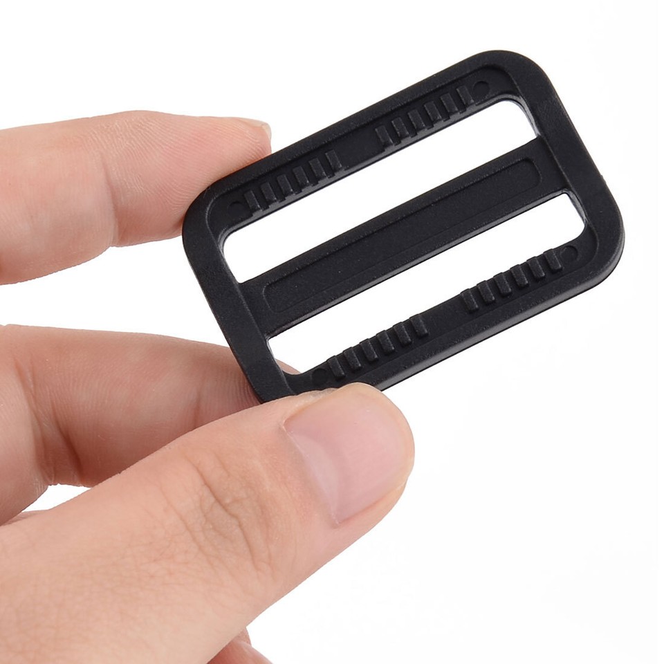 Plastic Adjustable Backpack Bag Belt Glide Buckle 38mm Strap Width 12 ...